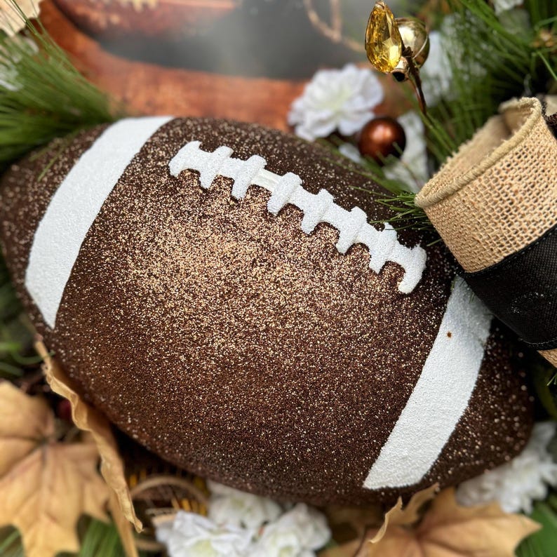 Vintage Football Wreath: Rustic Fall Door Decor - Etsy