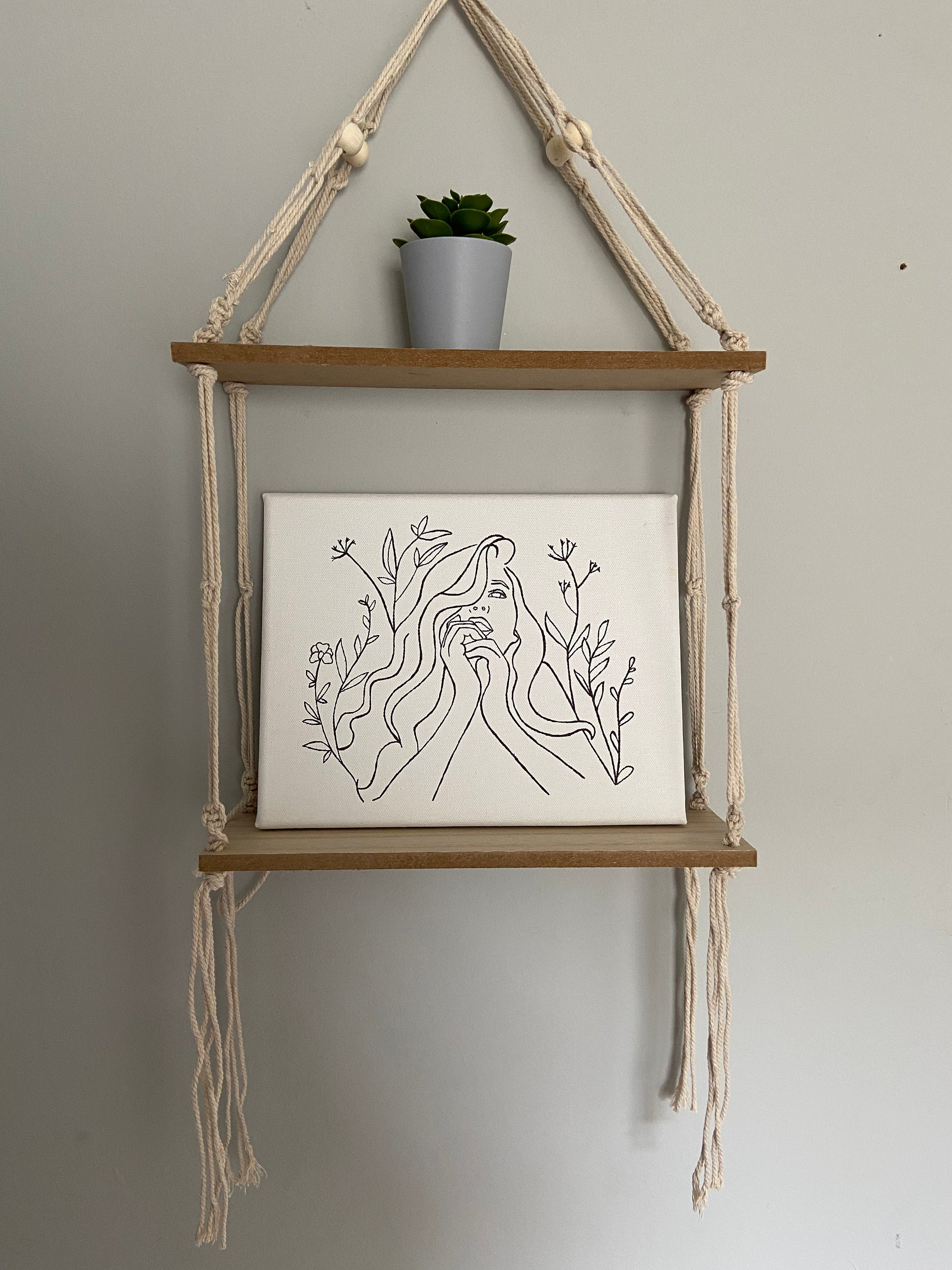 Feminine Line Art Floral Goddess Line Art Wall Art Line Art - Etsy UK