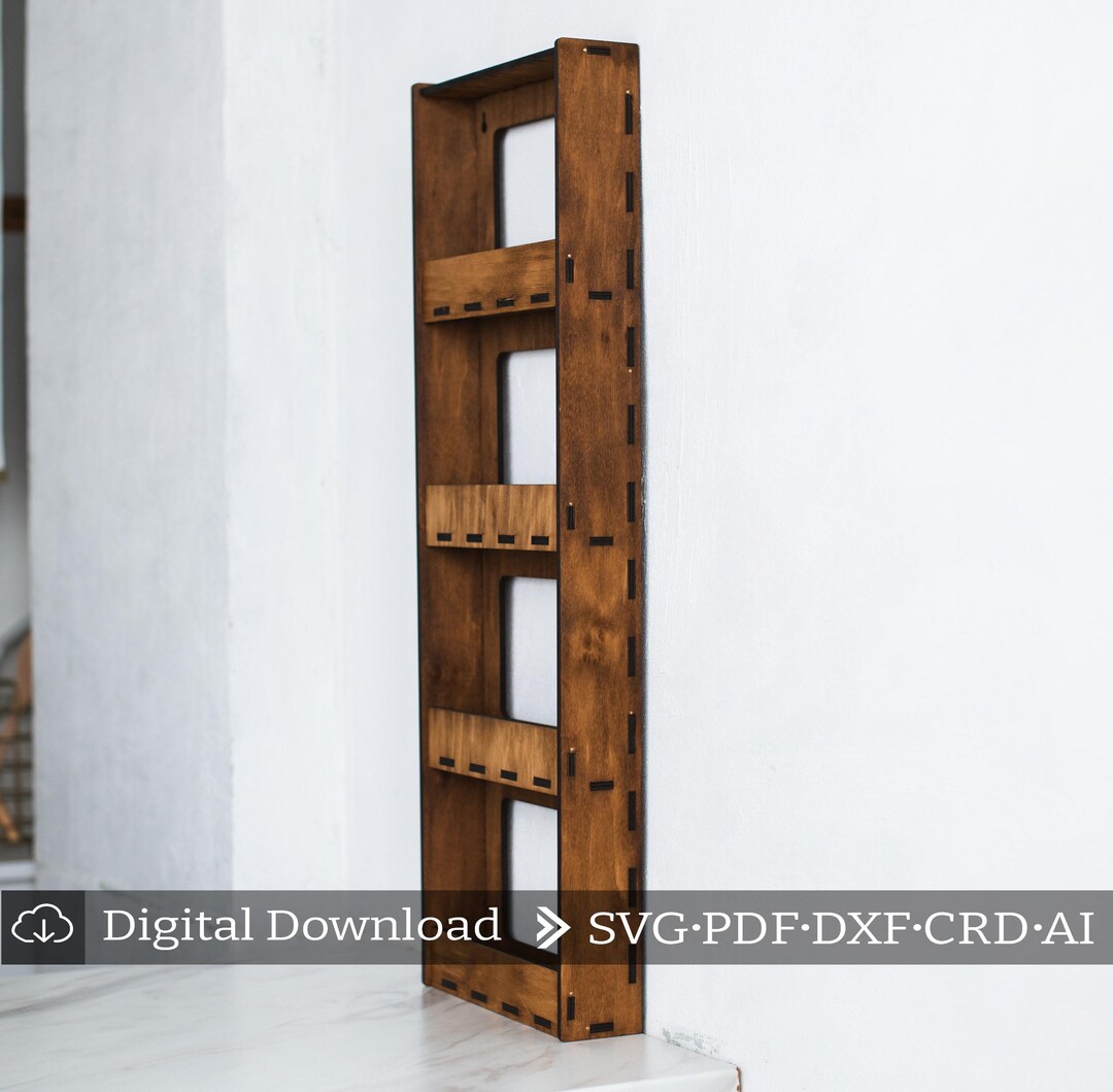 Spice Rack Svg, Spice Rack Pdf, Spice Rack Pattern, Spice Shelf Svg ...