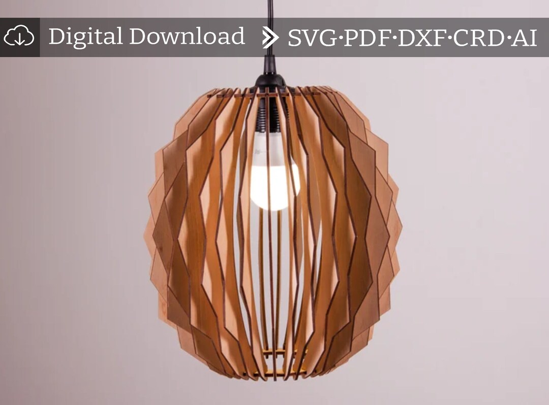 Pendant Light Svg, Pendant Light Pdf, Pendant Light Pattern, Lamp Shade ...