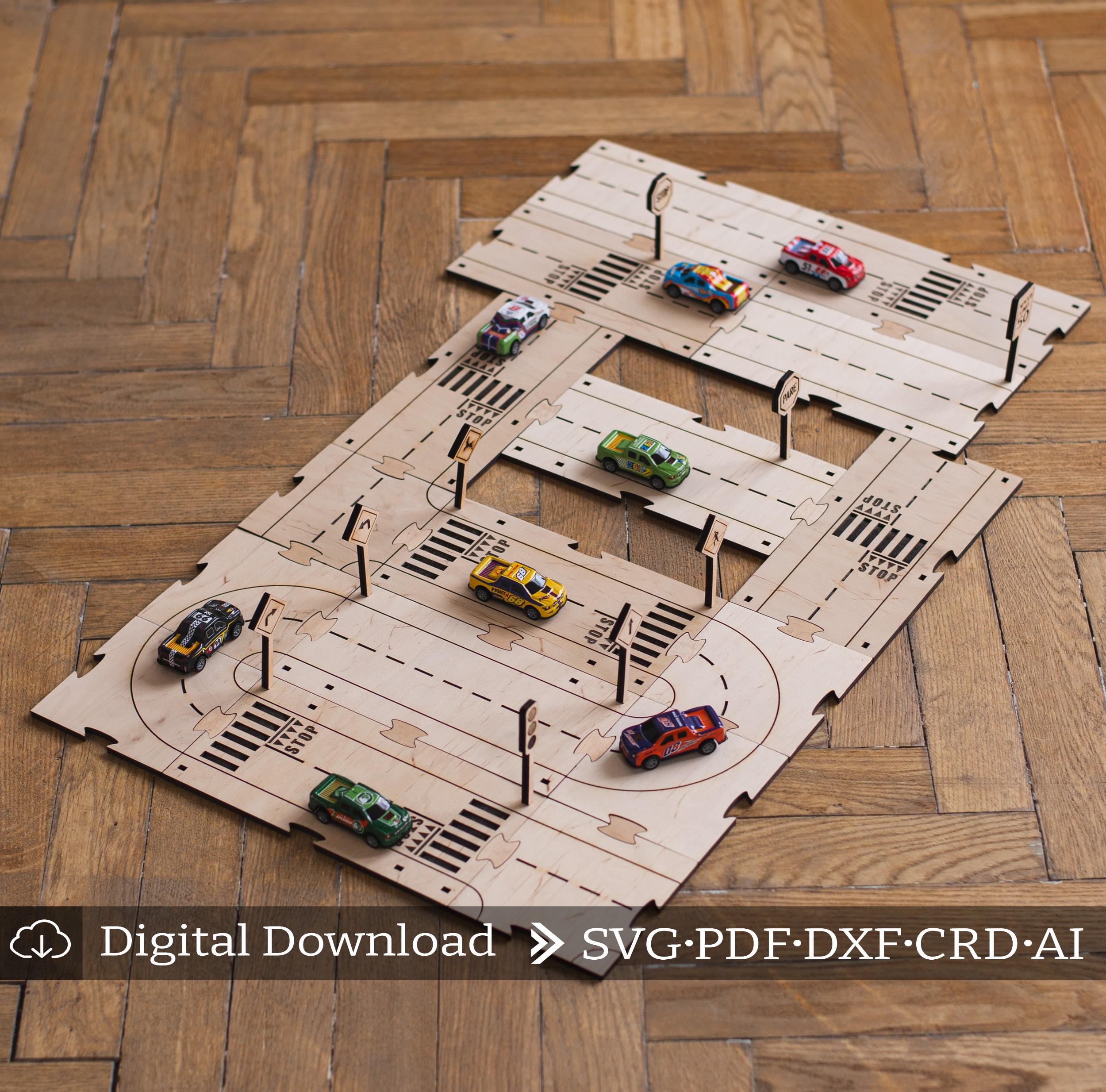 Wooden Track for Car Toy Svg, Wooden Track for Car Toy Pdf, Wooden ...