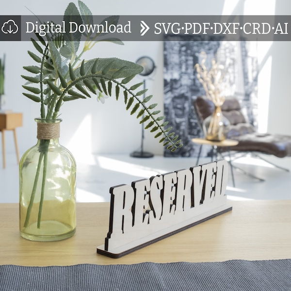 Reserved Table Sign - Etsy