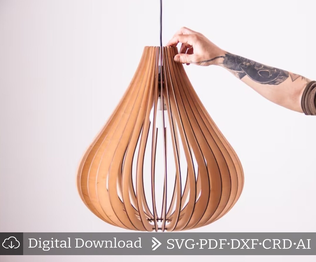 Lamp Shade Pattern, Lamp Shade Svg, Lamp Shade Pdf, Wood Lamp Shade ...