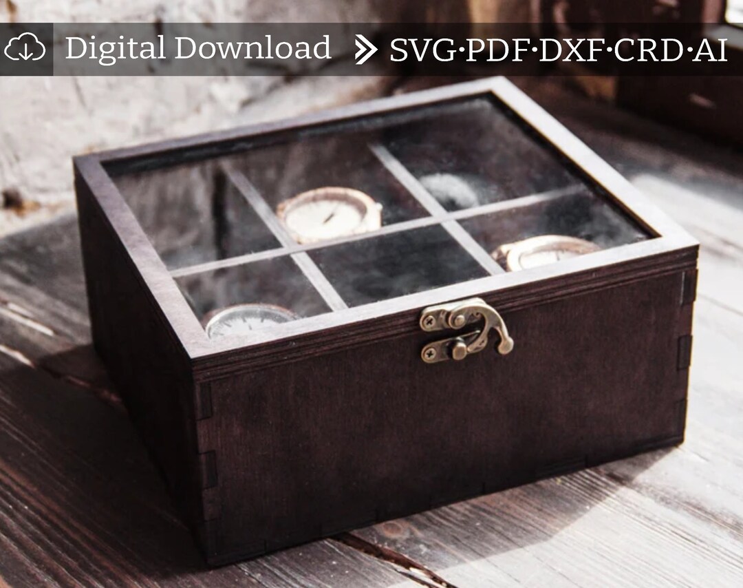 Watch Box Pattern, Watch Box Svg, Watch Box Pdf, Wood Watch Box Svg ...