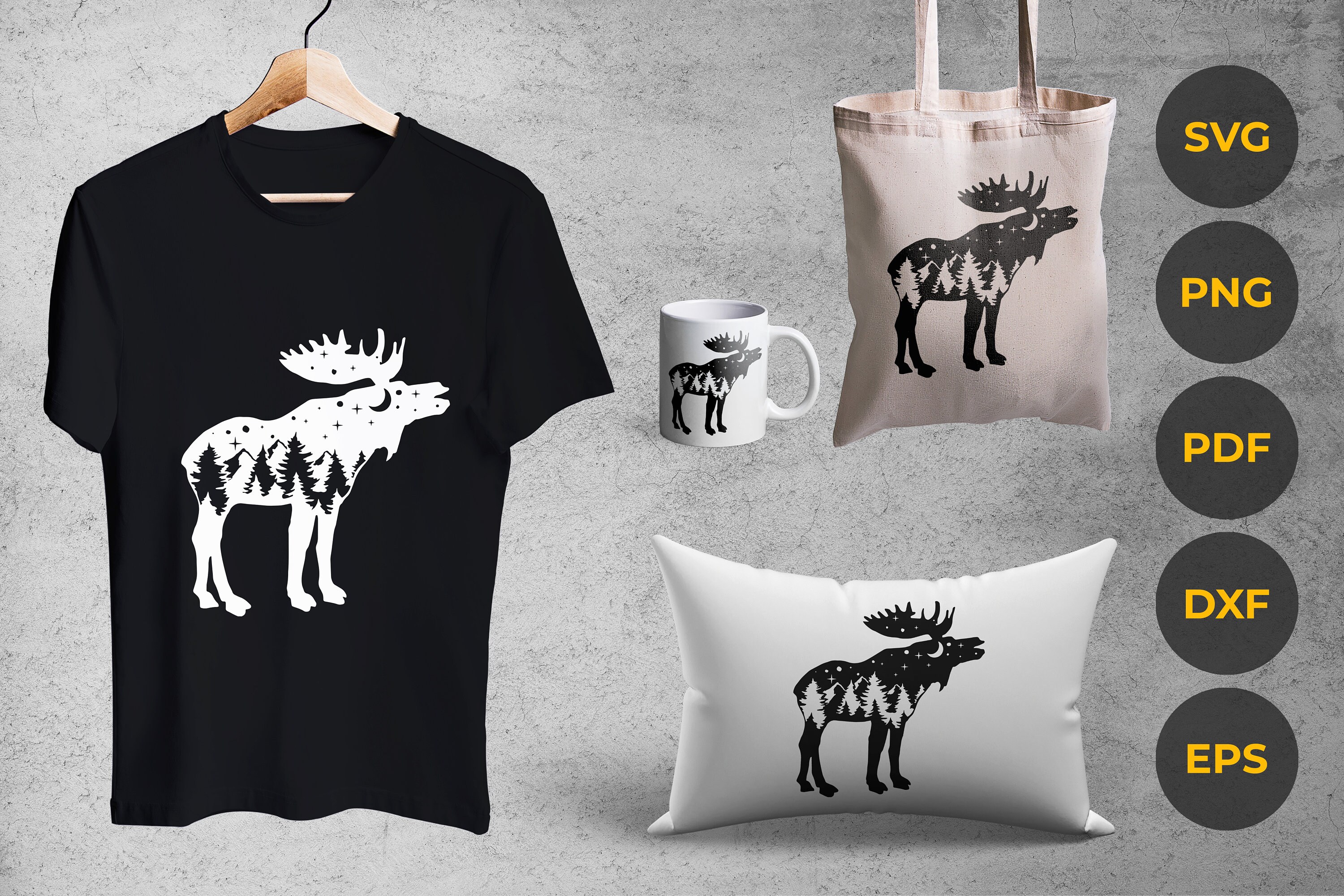 Moose Svg Filemoose Cricutmoose Clip Artmoose Png - Etsy