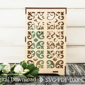 Wedding Card Box Svg, Wedding Card Box Pdf, Wedding Card Box Pattern ...