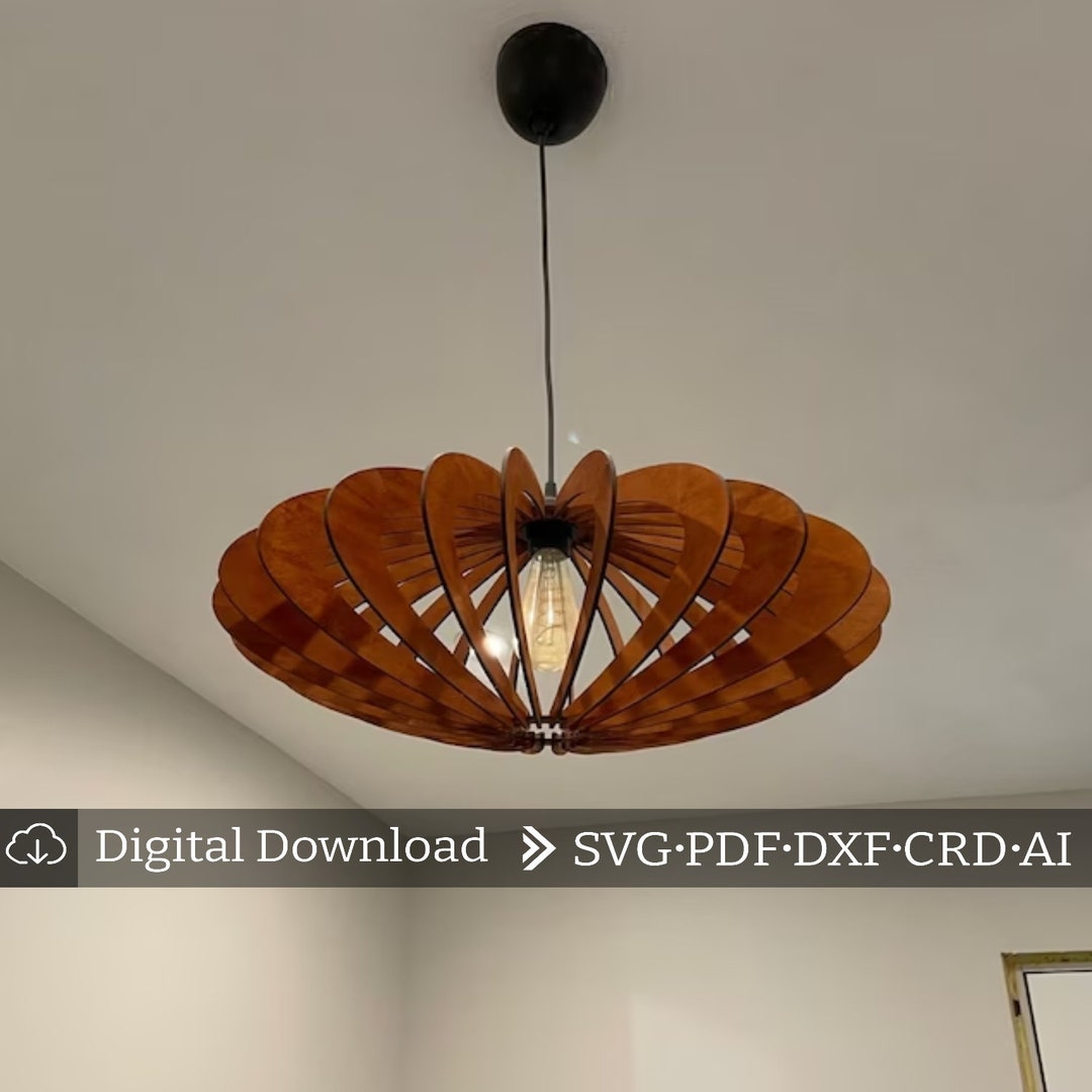Lamp Shade Svg, Lamp Shade Laser Cut, Lamp Shade Pattern, Wooden Lamp ...