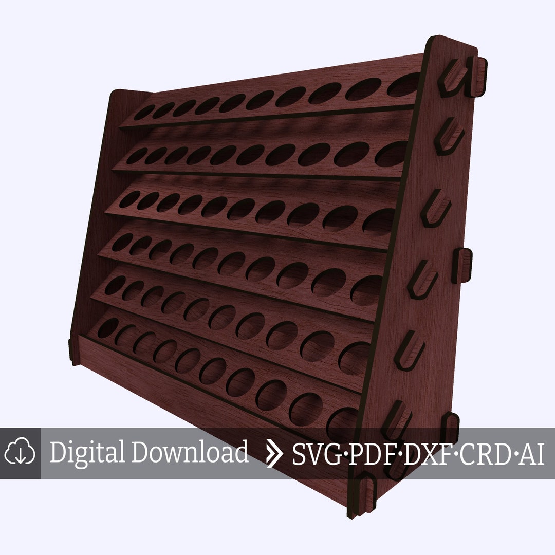 Paint Holder Svg, Paing Rack Svg, Paing Holder Laser Cut, Paint Rack ...