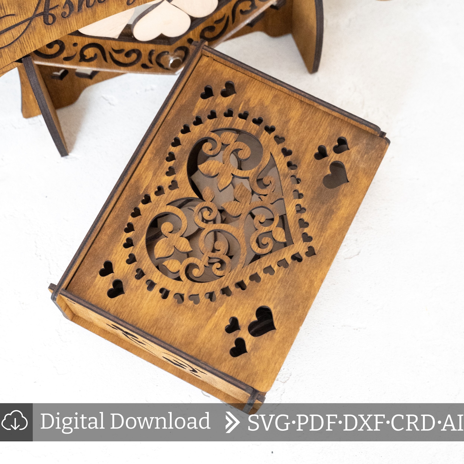 Wooden Wedding Guest Book Svg Wooden Wedding Guest Book Pdf - Etsy