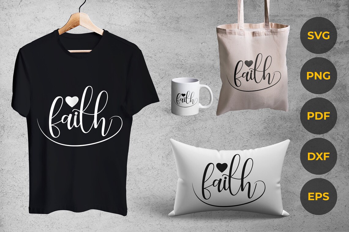 Faith Svg for Shirt, Faith Svg for Cricut, Faith Svg Files, Faith Png ...