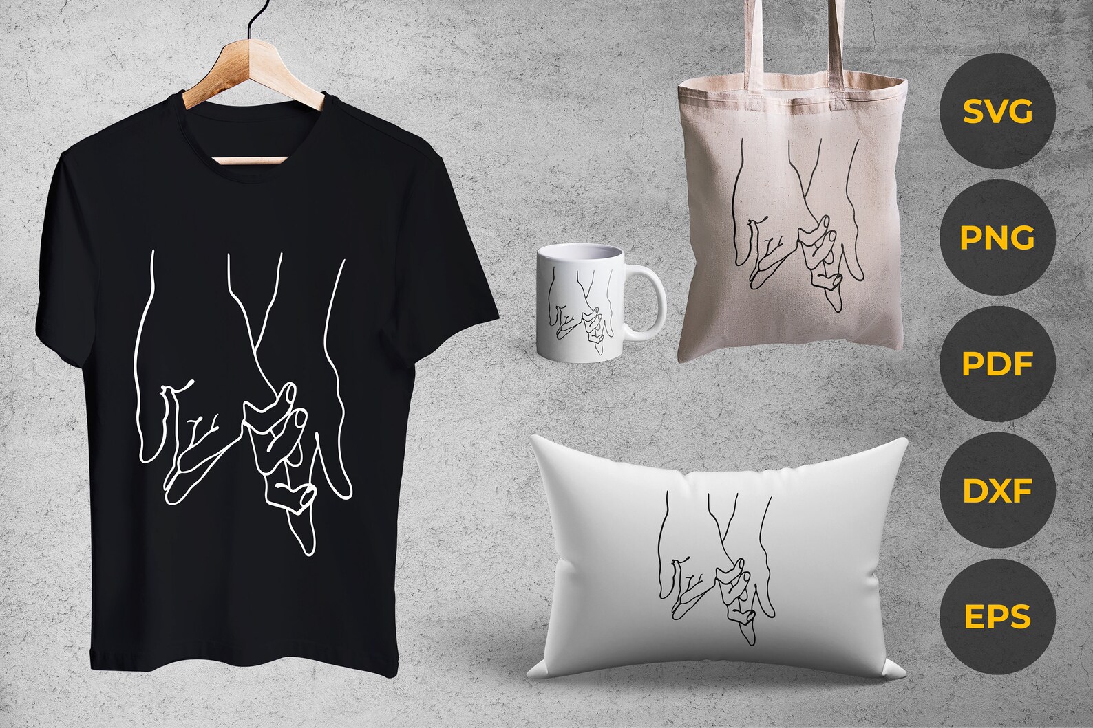 Holding Hands Svghands Line Svghands Svg Fileshands | Etsy