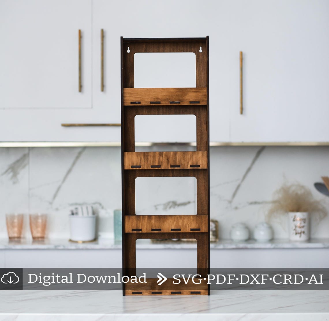 Spice Rack Svg, Spice Rack Pdf, Spice Rack Pattern, Spice Shelf Svg ...