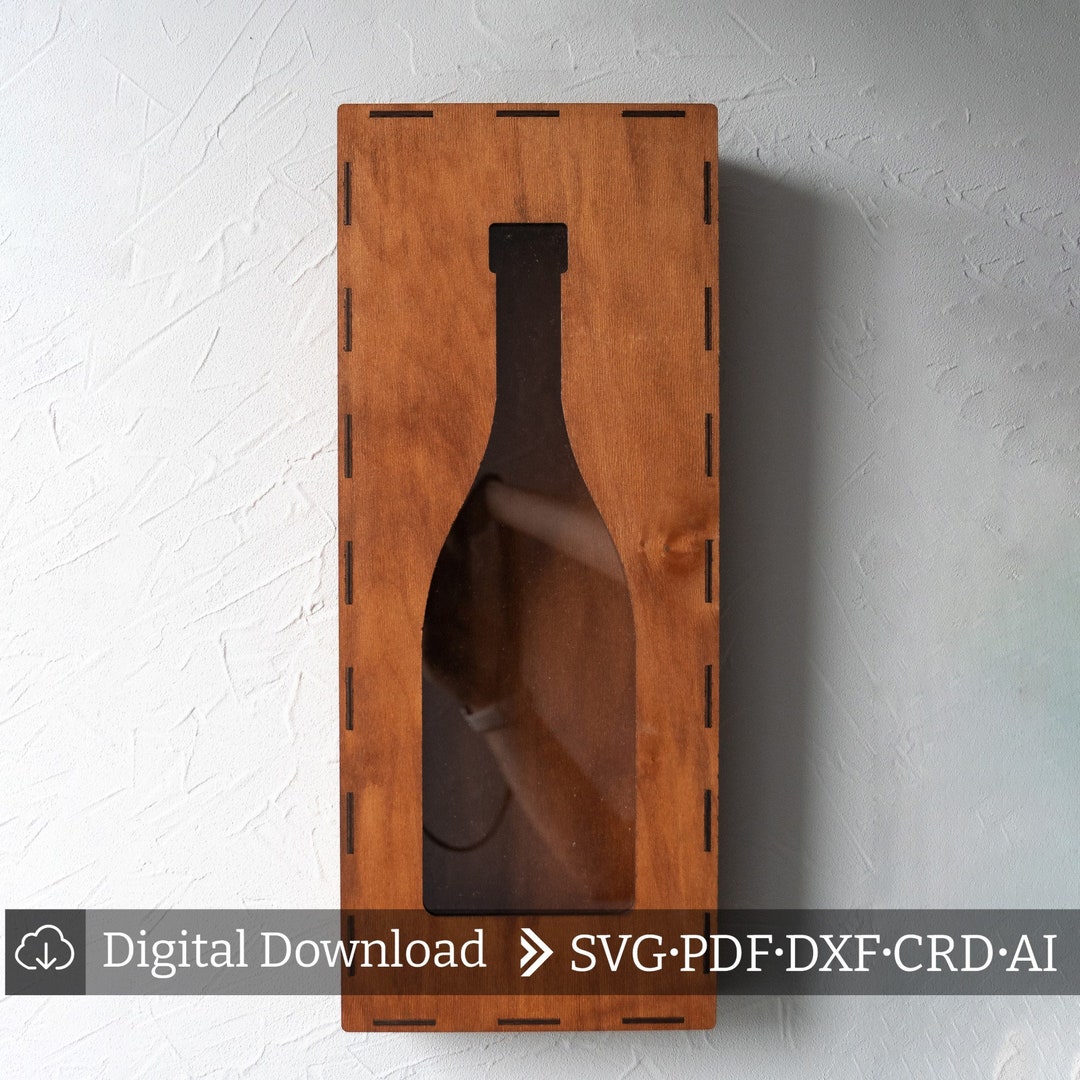 Wine Cork Box Laser Cut, Wine Cork Box Pattern, Wine Cork Box Svg, Wine ...