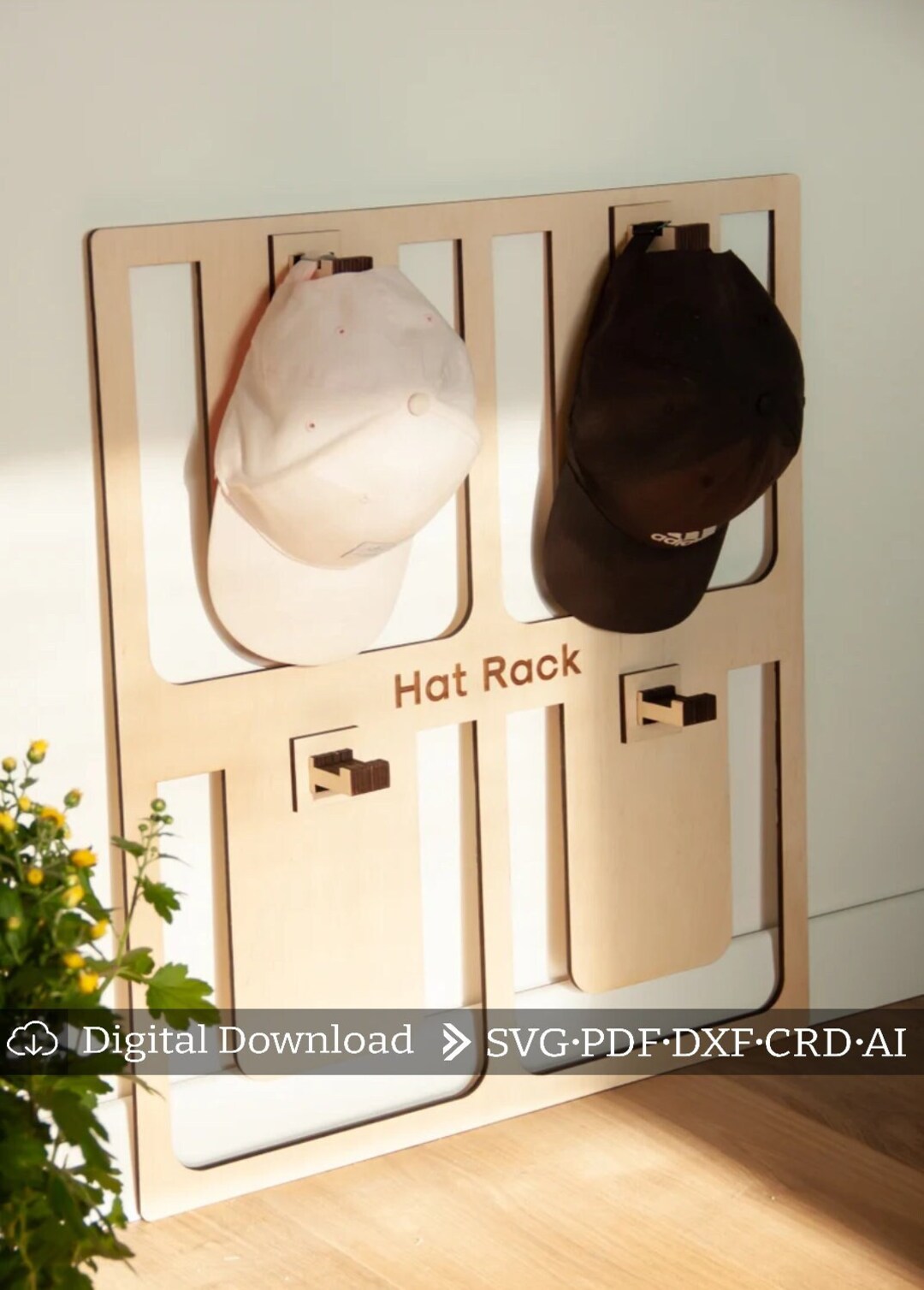 Hat Holder Svg, Hat Holder Pdf, Hat Holder Pattern, Hat Hanger Svg, Hat ...