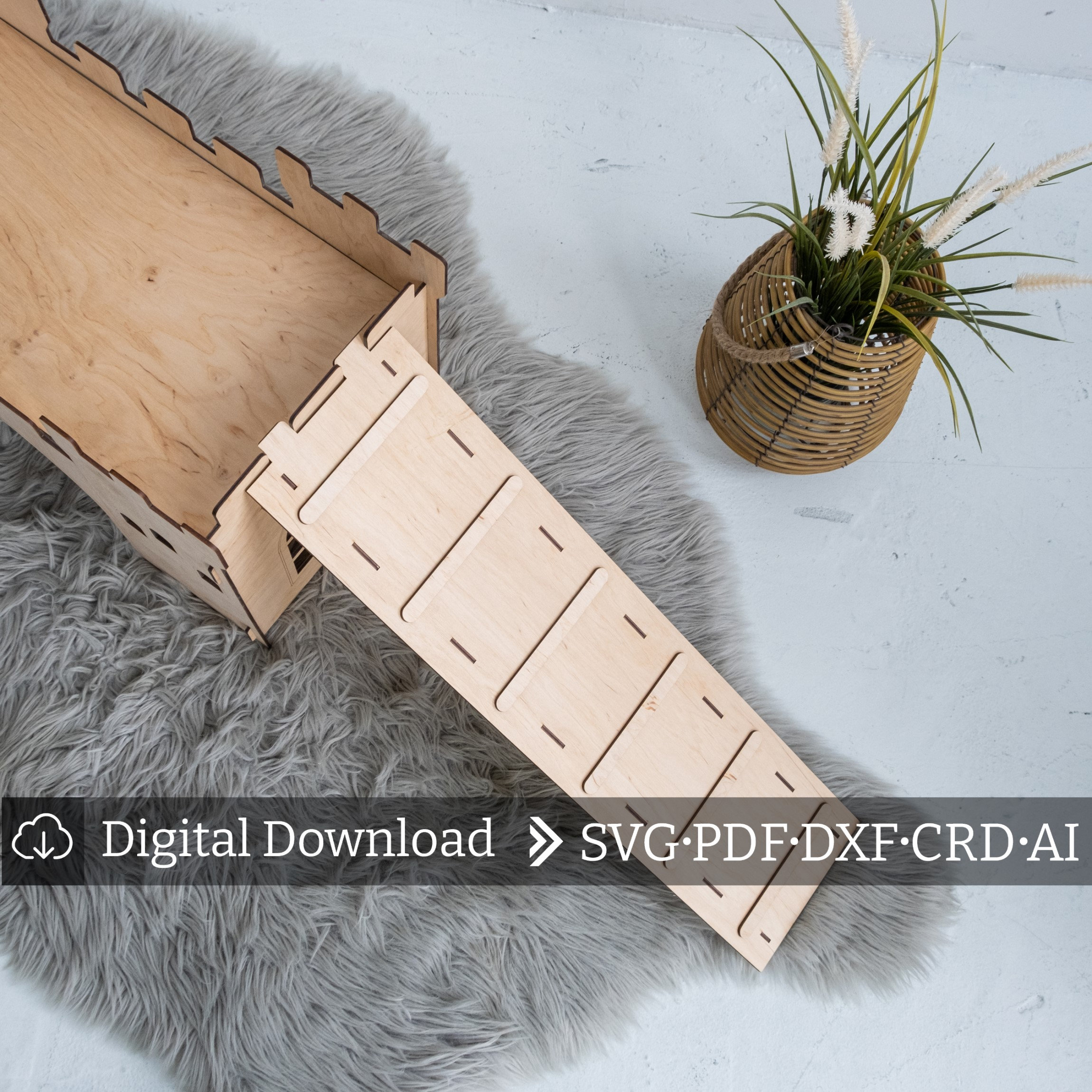 Rabbit Castle Svg, Rabbit Castle Pattern, Wood Castle Svg, Wood Castle ...