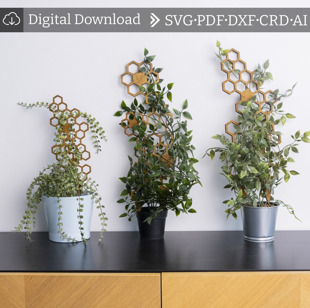 Plant Trellis Pdf, Plant Trellis Svg, Plant Trellis Pattern, Wood Plant ...