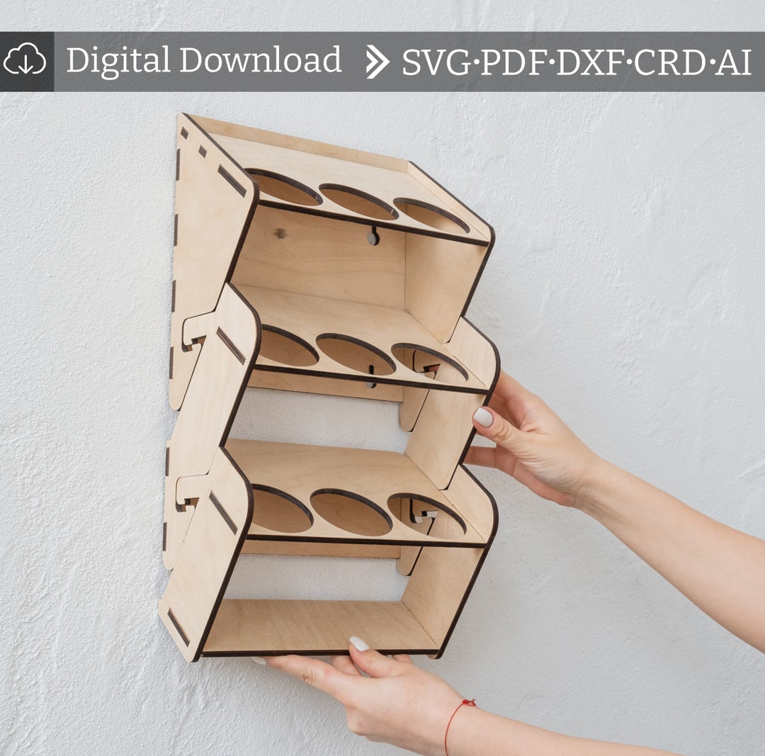 Spray Can Holder Svg, Spray Can Holder Laser Cut, Spray Paint Can ...