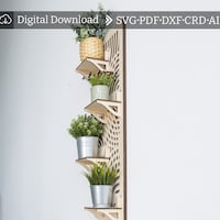 3D Plant Pot Stands Laser Cut, Potted Plant Stand, Flower Pot Support ...