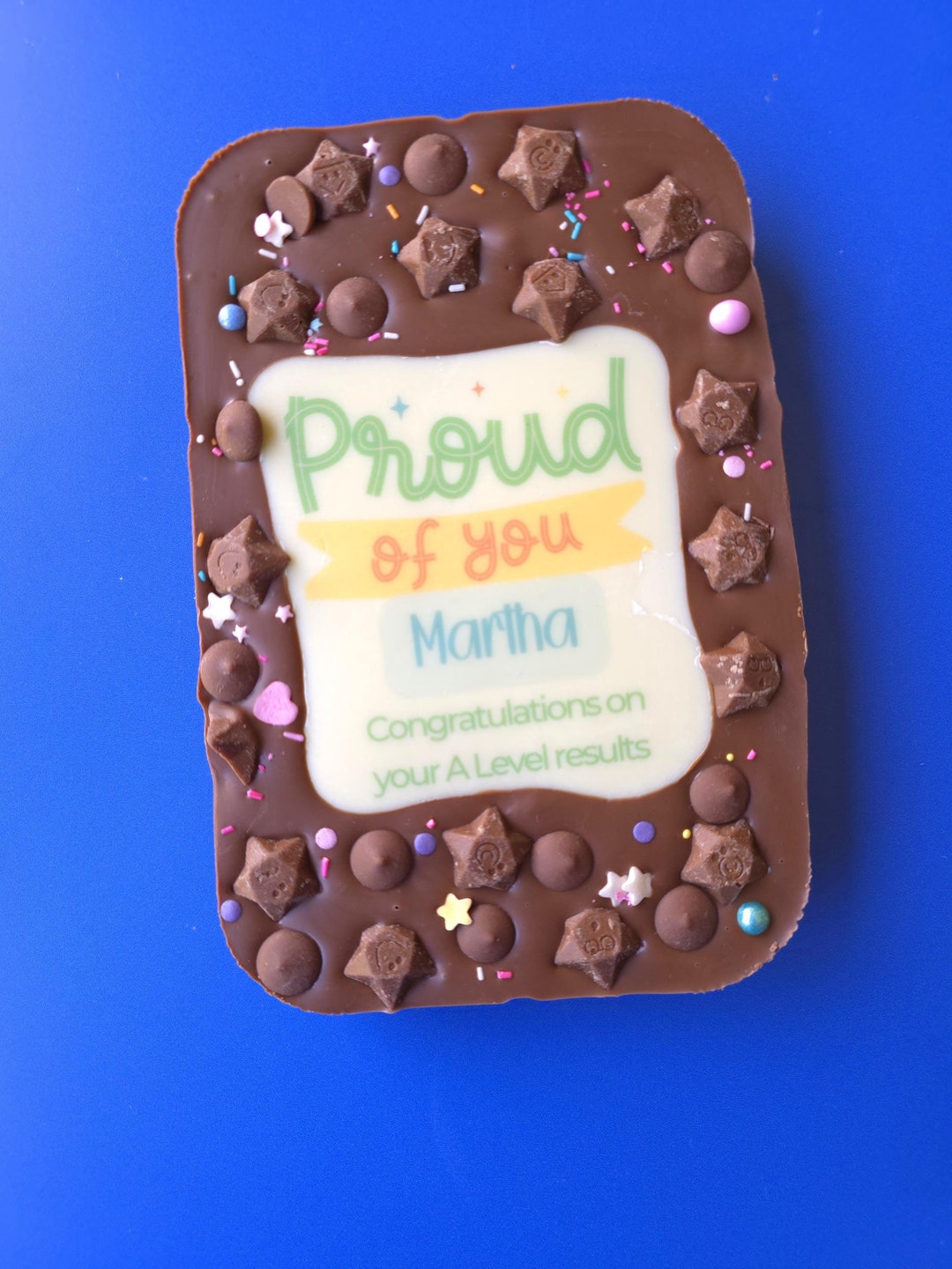 Passing Exam GCSE Results Gift Chocolate Bar Personalised Well Done ...