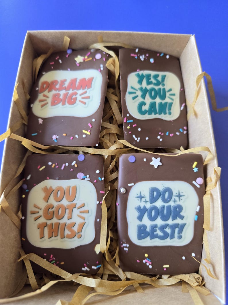 Good Luck Gift Box for GCSE and A Level Students Motivational Printed ...