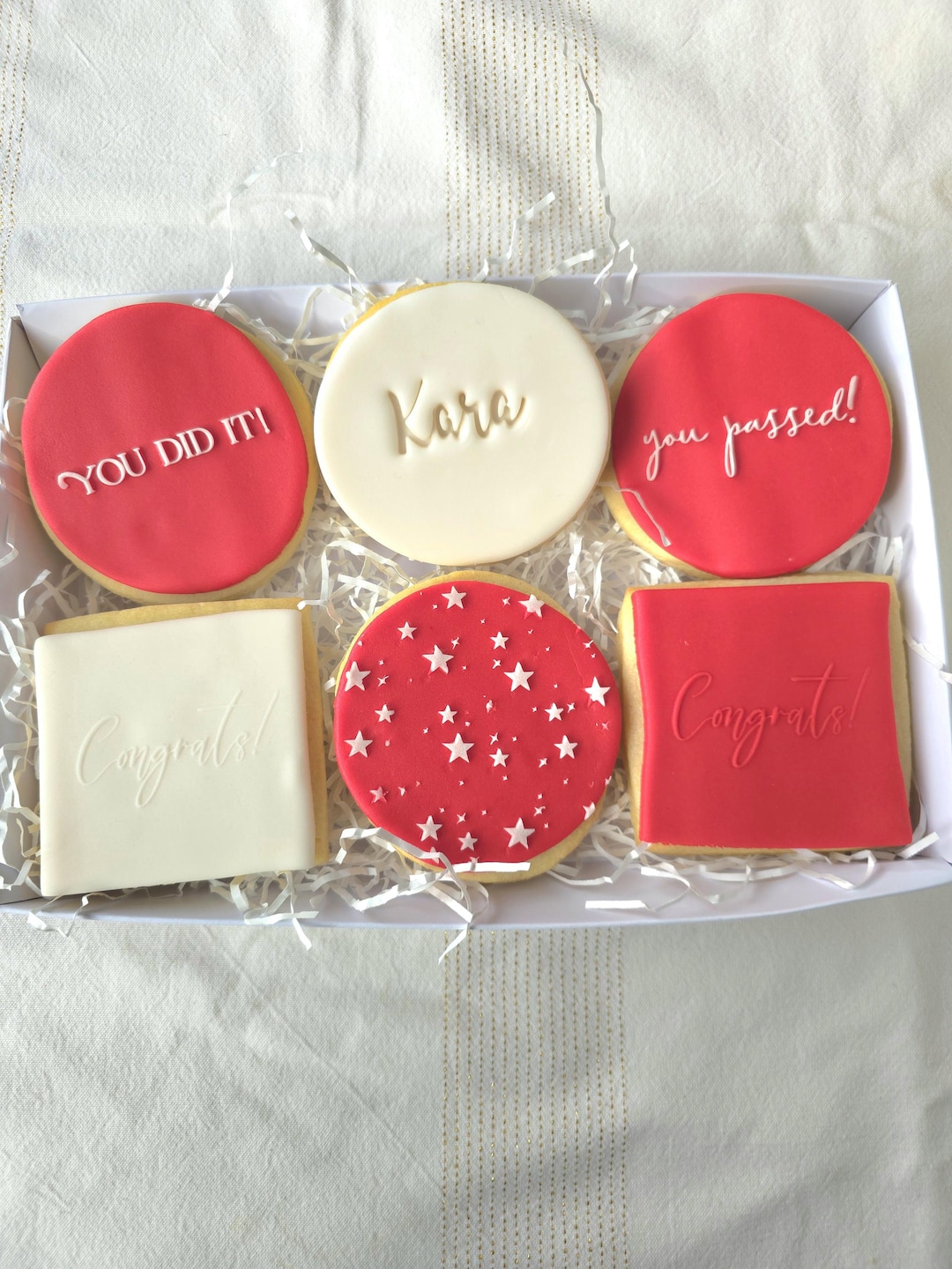 Proud of You Exam Cookie Gift GCSE Results Day Gift for Her Cookie Box ...