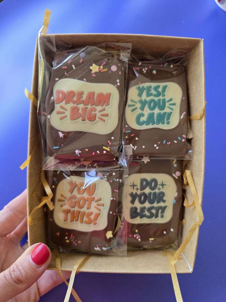 Good Luck Gift Box for GCSE and A Level Students Motivational Printed ...