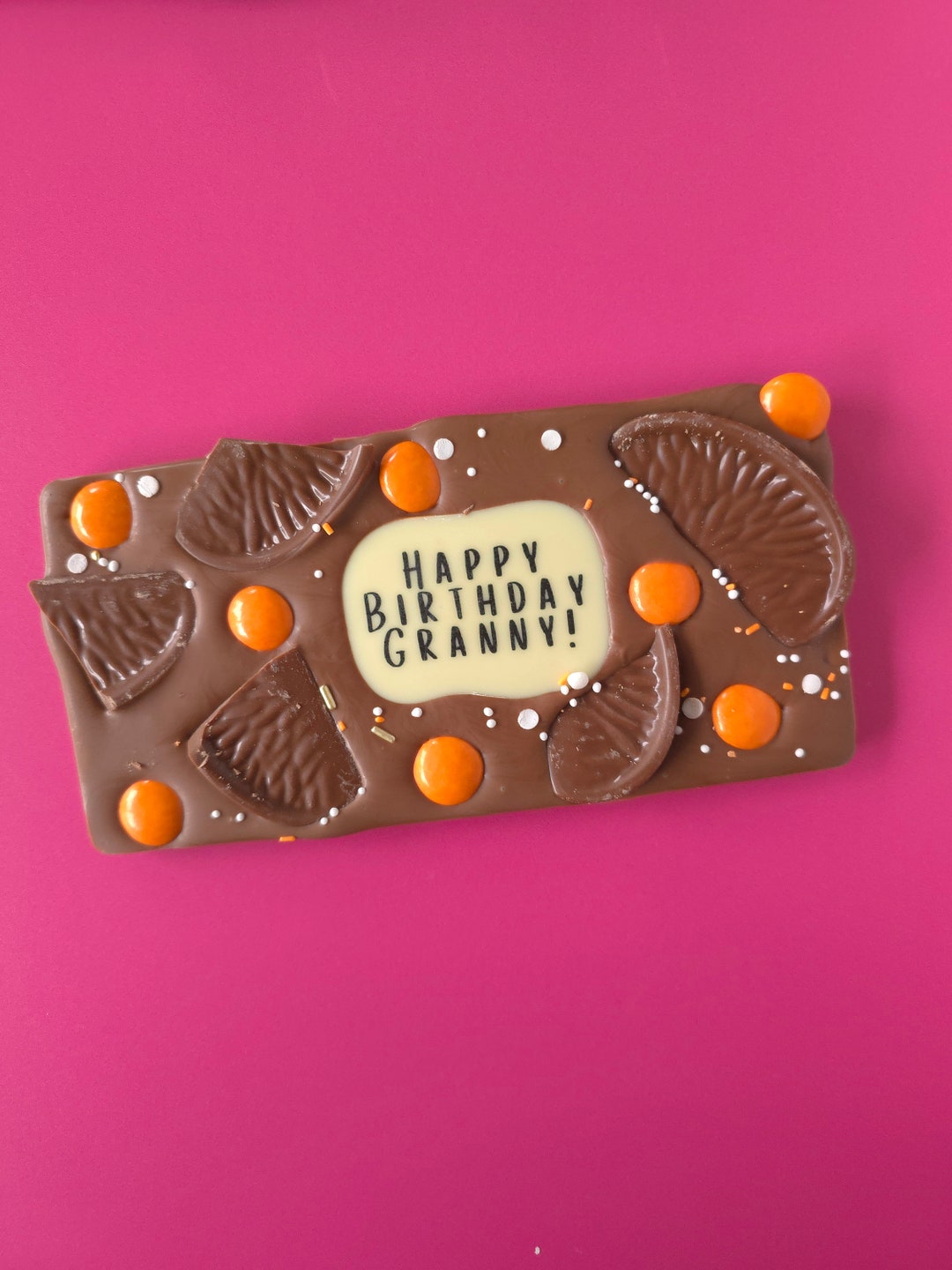 Terry's Chocolate Orange Chocolate Block Personalised Belgian Milk ...