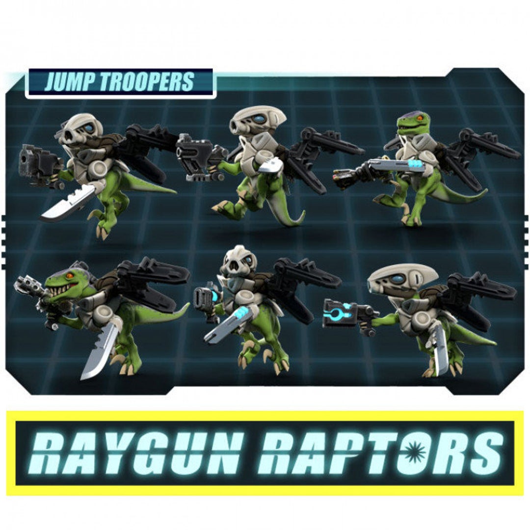 Raygun Raptors Jump Troopers | Sci Fi Tabletop Miniatures - Etsy