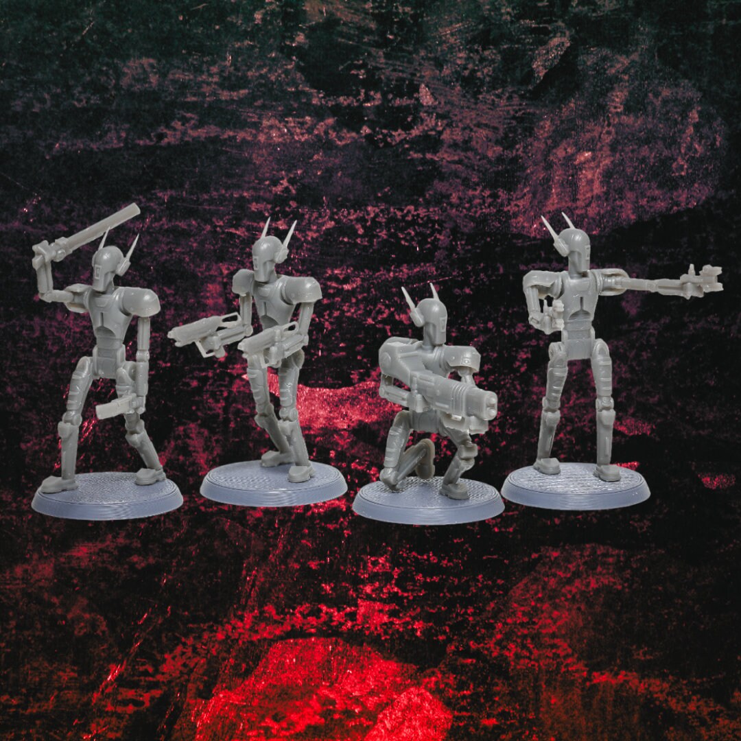 Droid Assault Squad Fallout Sci Fi Post Apocalyptic Tabletop Miniature ...