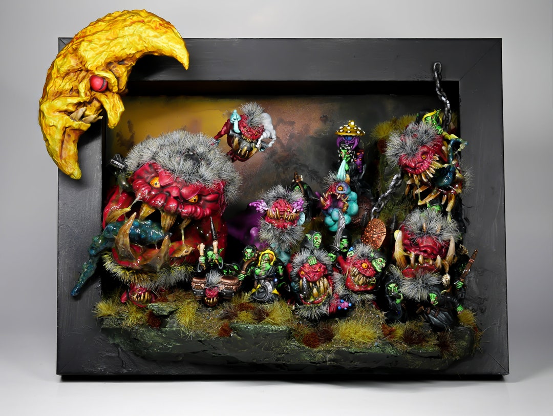 Warhammer 'bad Moon Rising' Diorama Gloomspite Gitz - Etsy