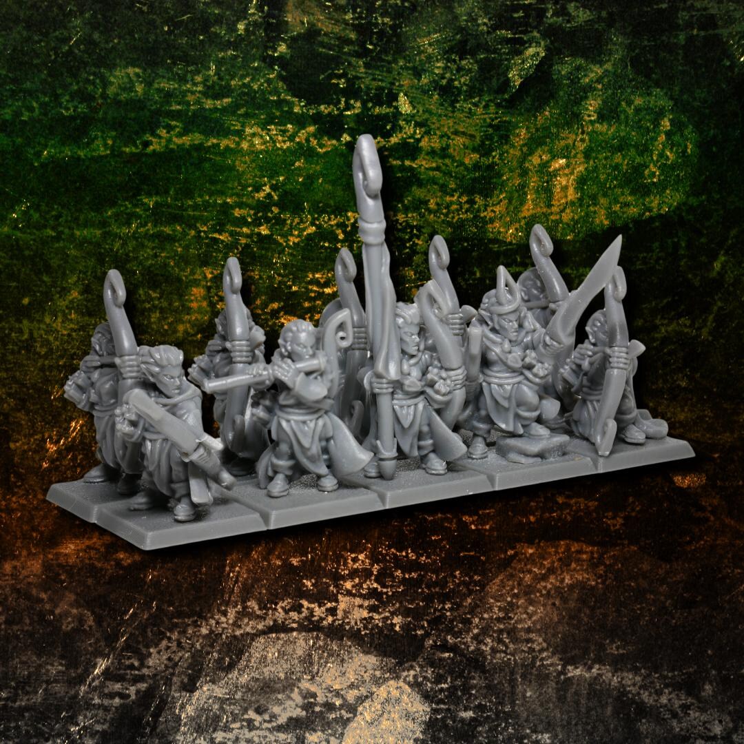 Classic Wood Elf Archers Unit Fantasy Tabletop Game - Etsy