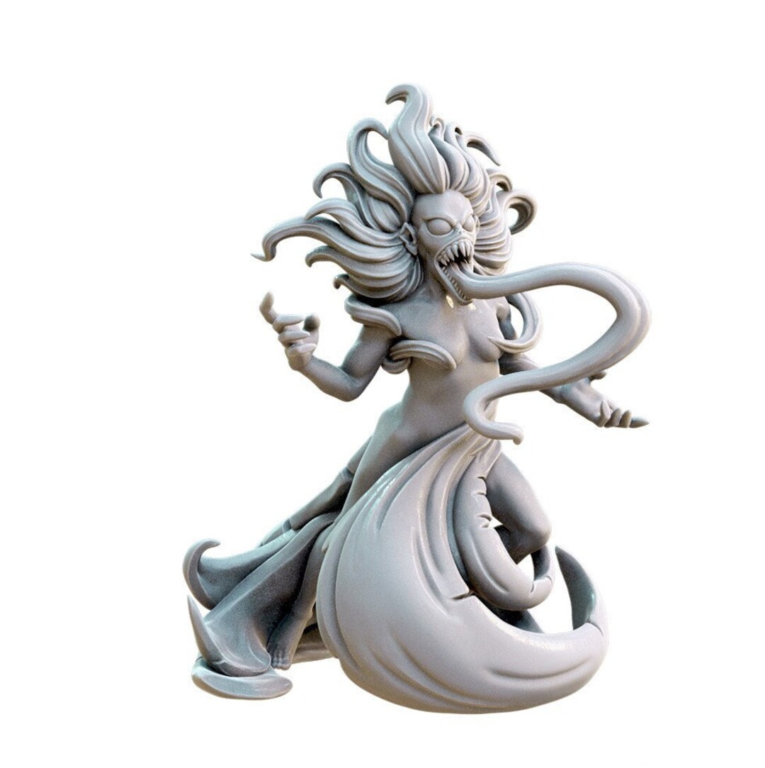 Banshee Dungeons and Dragons 3D Printed Miniature Tabletop RPG Display ...