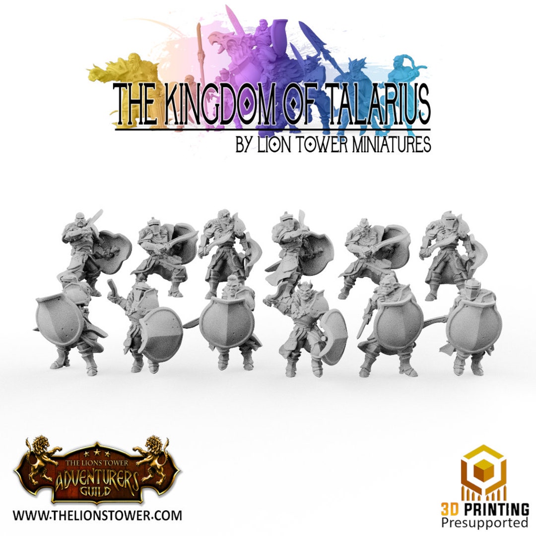 Talarian Shieldguard Roleplaying Tabletop Miniature Fantasy - Etsy