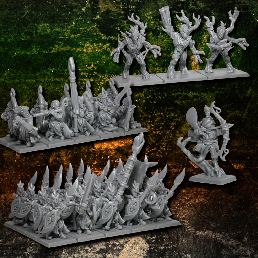 Classic Wood Elf Starter Army Fantasy Tabletop Game - Etsy