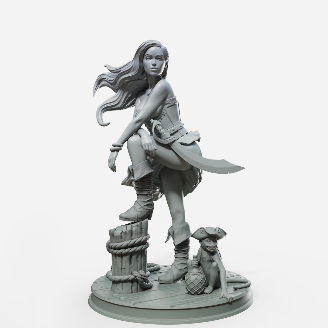 Marina Dungeons and Dragons 3D Printed Fantasy Miniature Tabletop RPG D ...