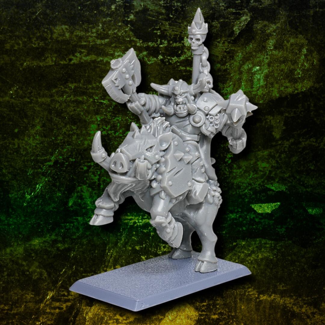 Orc Warboss on Boar - Fantasy Tabletop Game Dungeons & Dragons ...