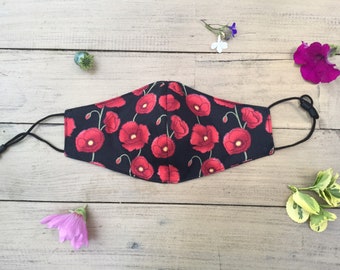 Poppy Face Mask | Etsy