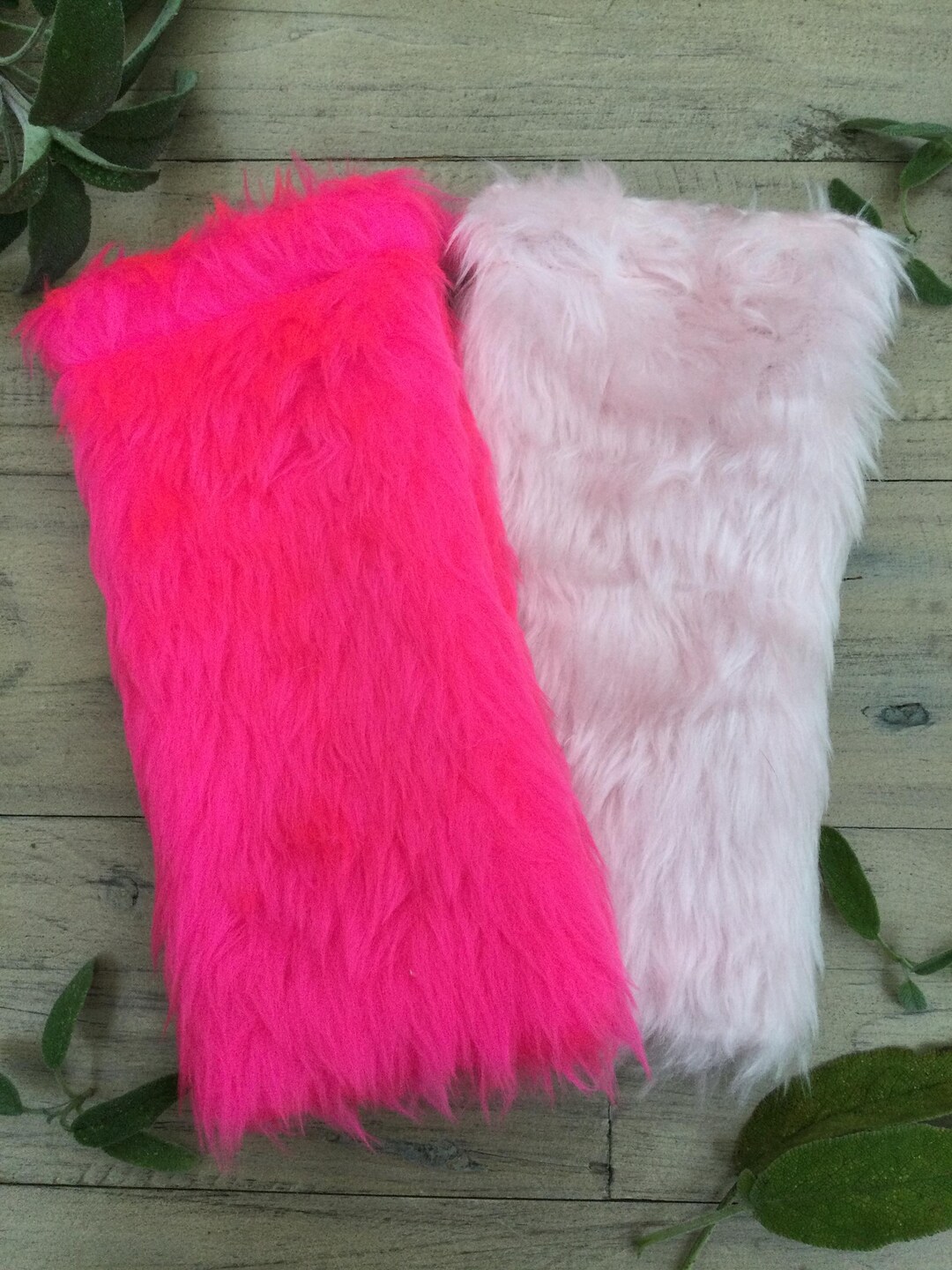 Pink Fluffy Fur Fabric Made Into a Glasses Case and Lined With Hot Pink Lining. Wadding for ...