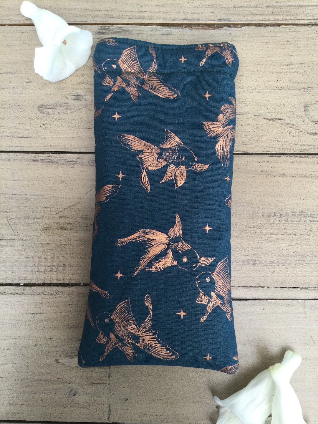 Cats and Fish Cotton Glasses Cases, Padded and Lined With Magnetic ...