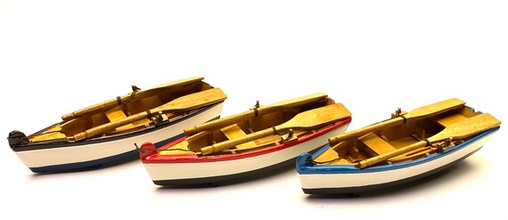 Miniature Wooden Row Boat - Etsy