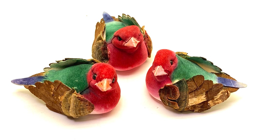 Miniature Styrofoam Birds- Set of 3 - Etsy