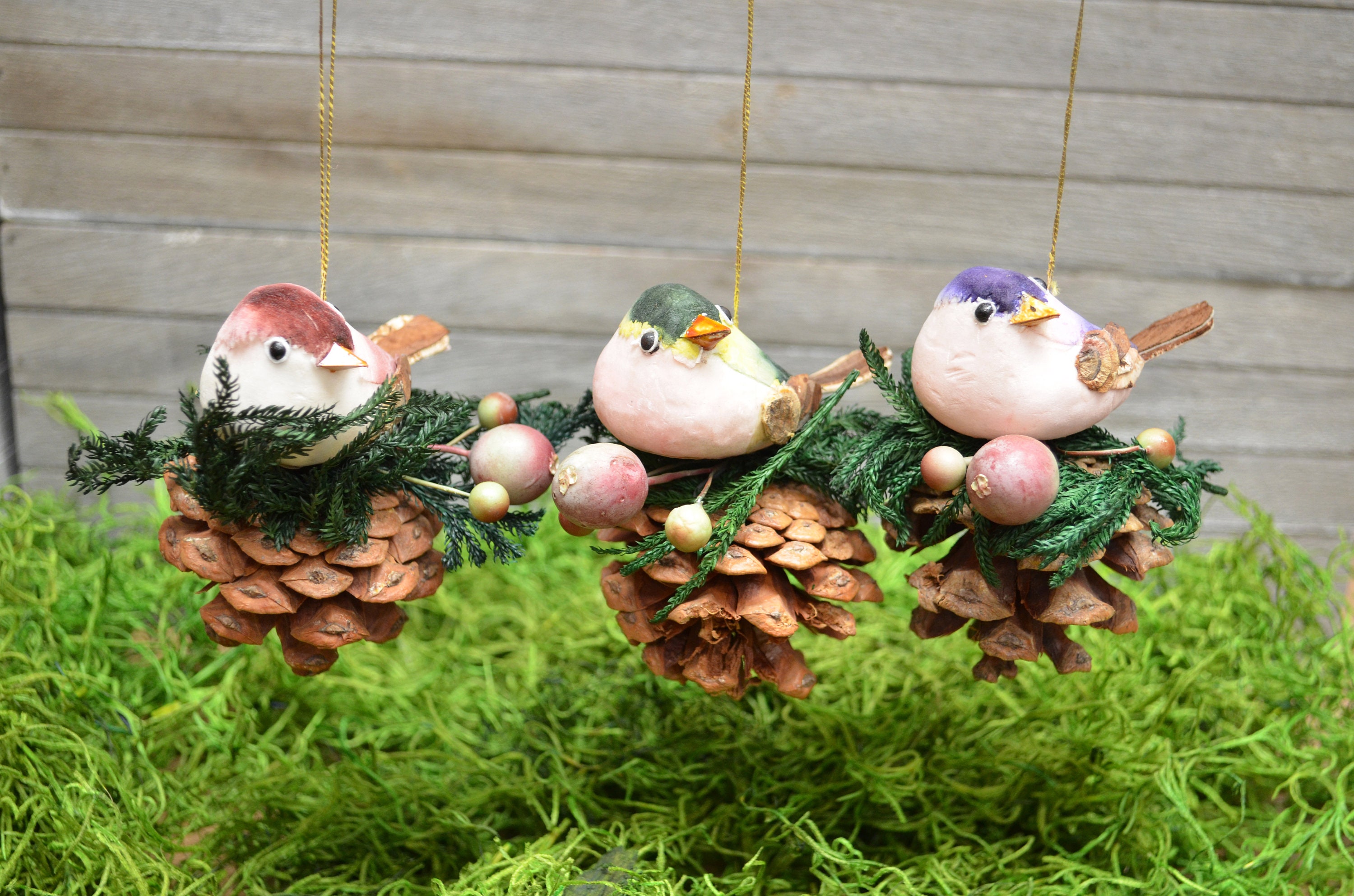 Artificial Birds, Hanging Bird Ornament - Etsy