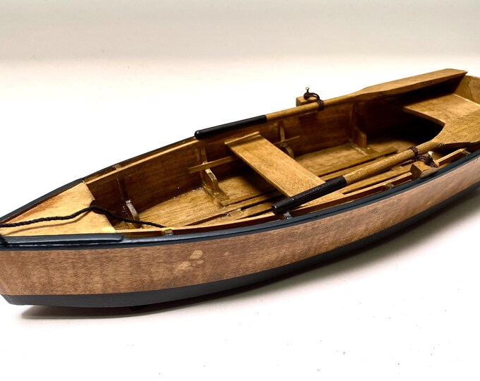 Miniature Wooden Rowboat, Wooden Rowboat-10 Inch - Etsy