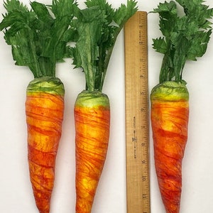 Artificial Carrot, Oversize Carrot Faux Carrot, Set of 3 - Etsy