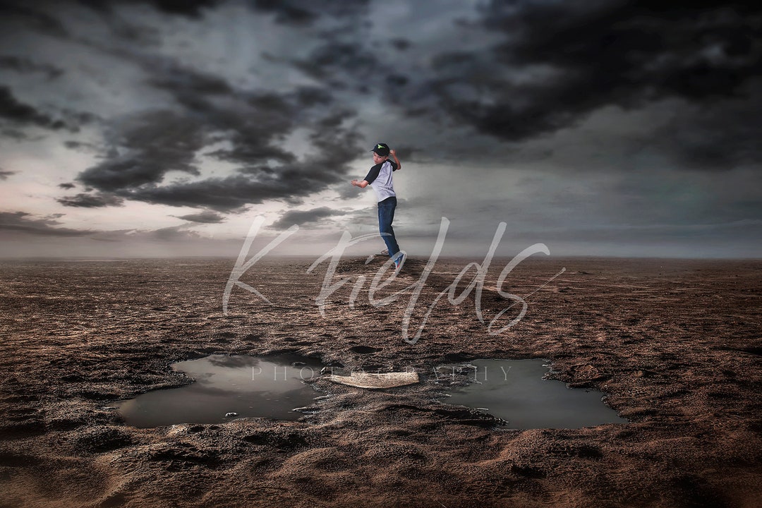 Dramatic Baseball Field Digital Background for Photoshop Composites ...