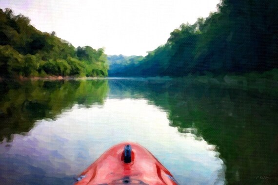Kayak Painting / Oil Painting / Instant Download / Printable - Etsy
