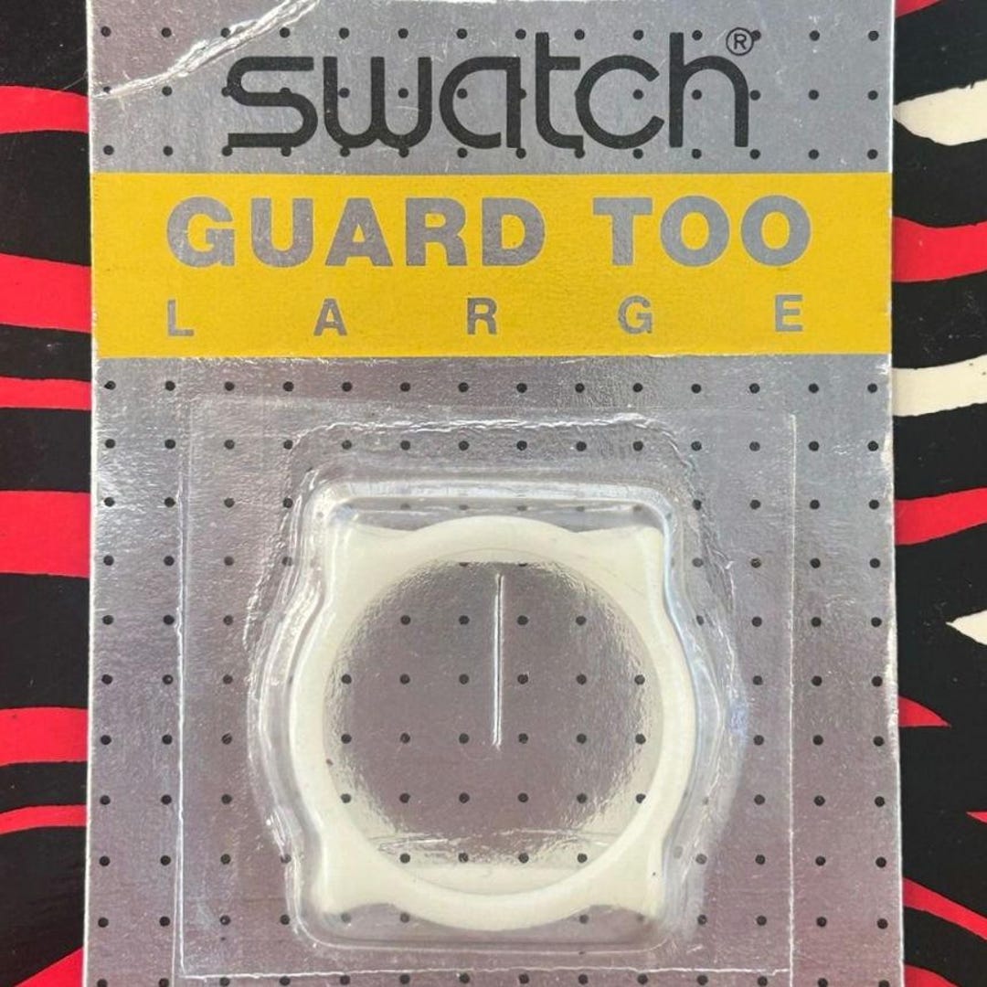 Swatch GUARD TOO Large White Case Protector for 34mm Swatch Watch New ...