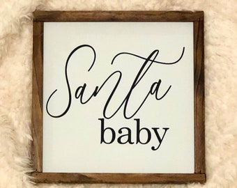 Santa Baby Sign - Etsy
