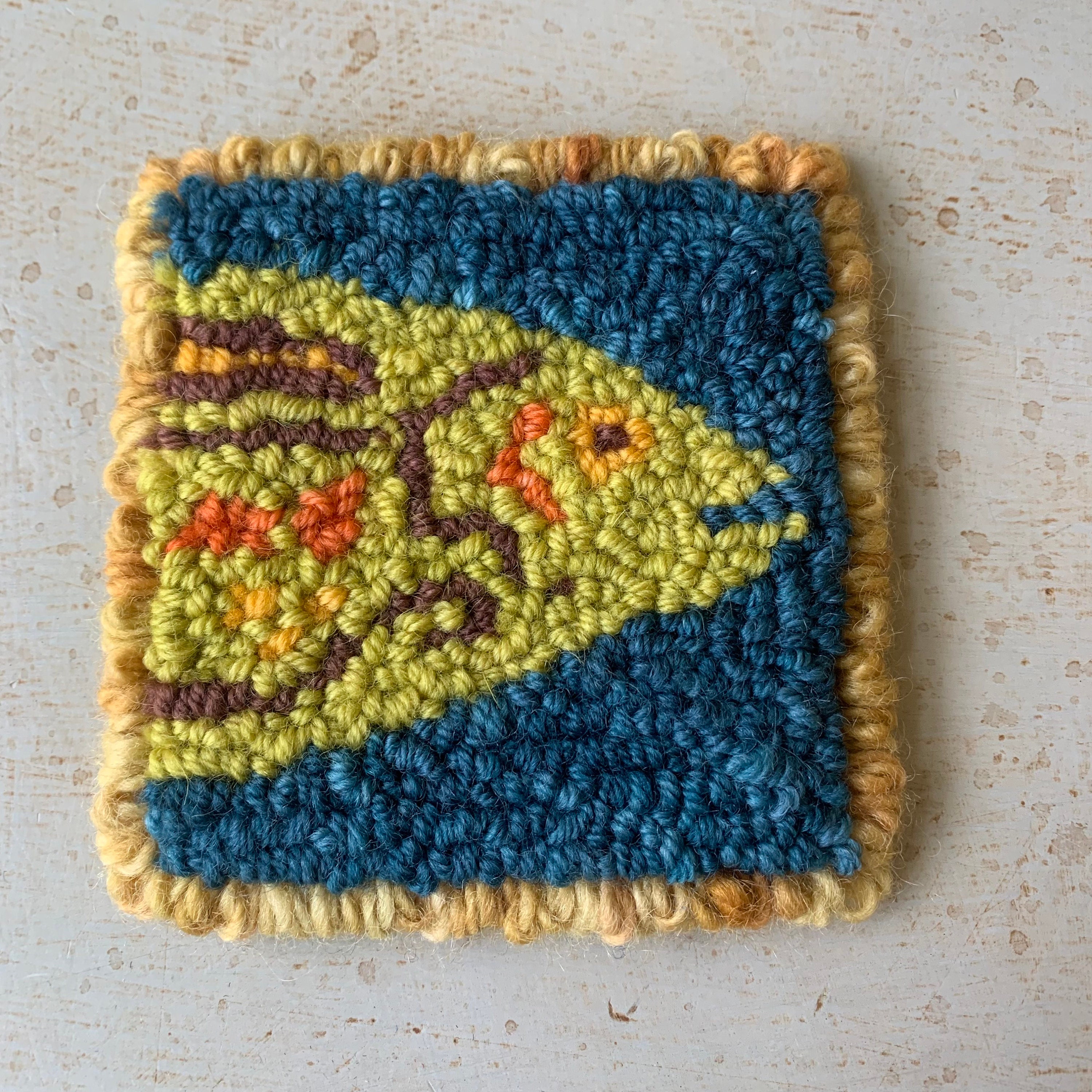 Trout Mug Rugs Oxford Punch Needle Fish Punch Needle Rug - Etsy