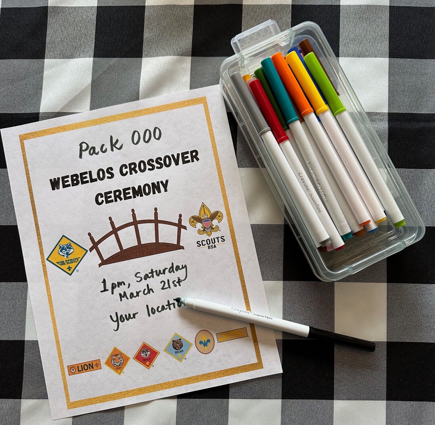 LOW INK - Crossover Ceremony Poster/invitation - Editable PDF - Etsy